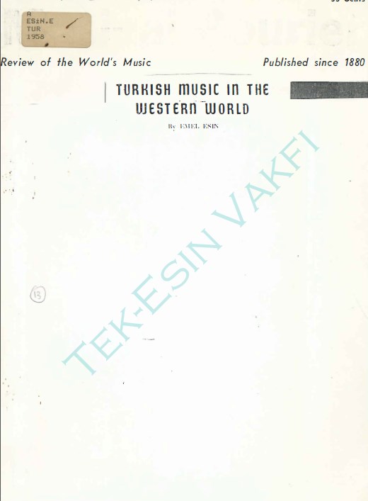 Dr. Emel Esin Ayrıbasım Makaleler – Tek Esin Vakfı