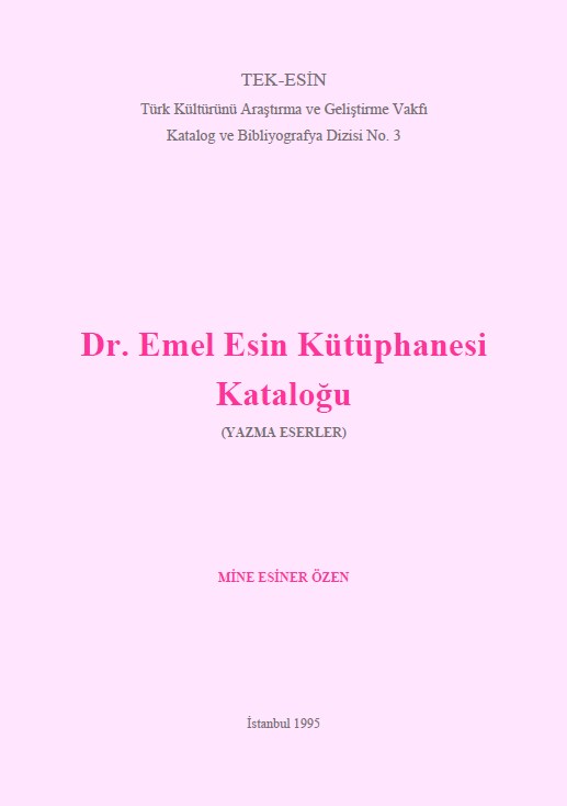 E-Yayınlar – Tek Esin Vakfı